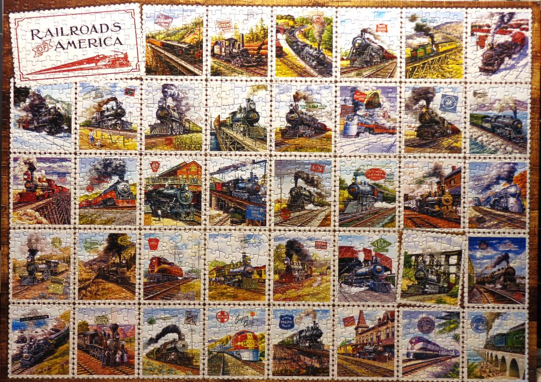 Railroads of America - Keeping the Memory Alive — USA Cobble Hill Puzzles
