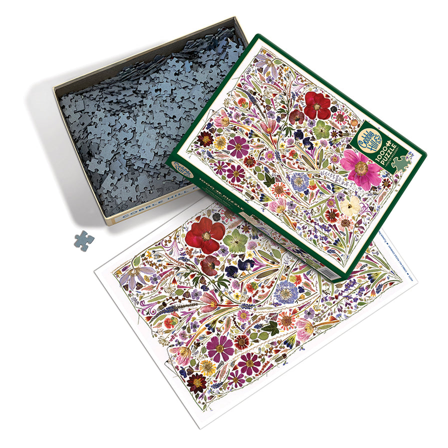 Flower Press: Spring | 1000 Piece - Cobble Hill Puzzles — USA Cobble ...