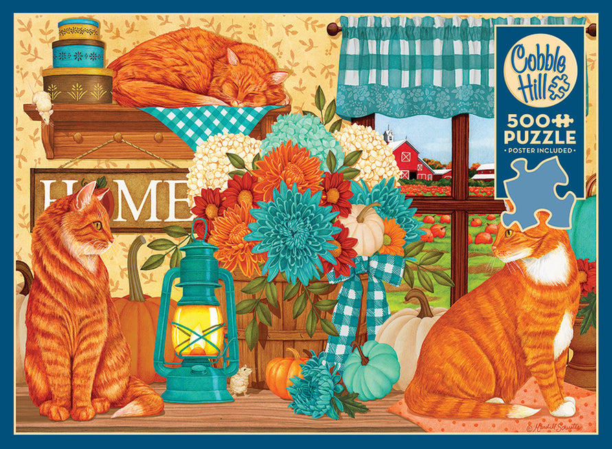 Pumpkin Patch Cats | 500 Piece - Cobble Hill Puzzles — USA Cobble Hill ...