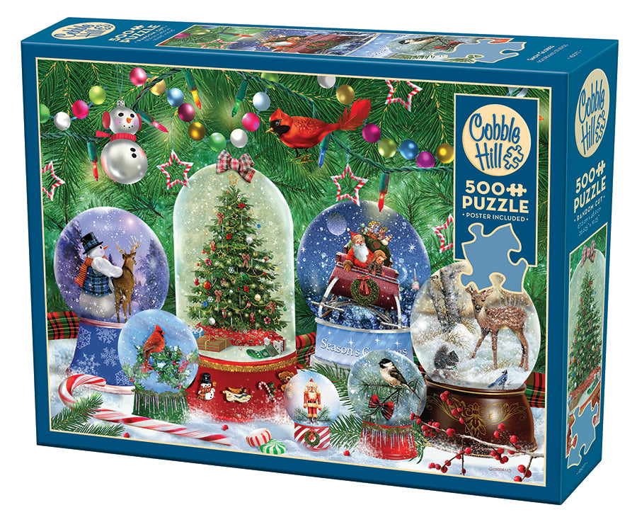 Snow Globes | 500 Piece - Cobble Hill Puzzles — USA Cobble Hill Puzzles