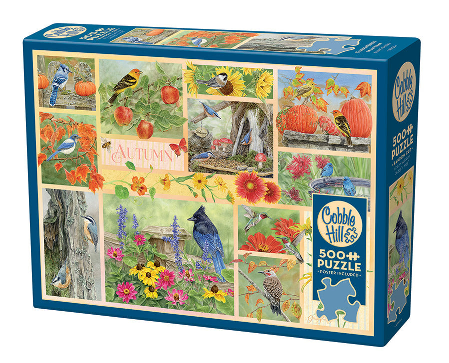 Garden Birds in Autumn | 500 Piece - Cobble Hill Puzzles — USA Cobble ...
