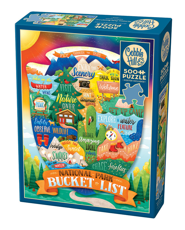 National Park Bucket List | 500 Piece - Cobble Hill Puzzles — USA ...