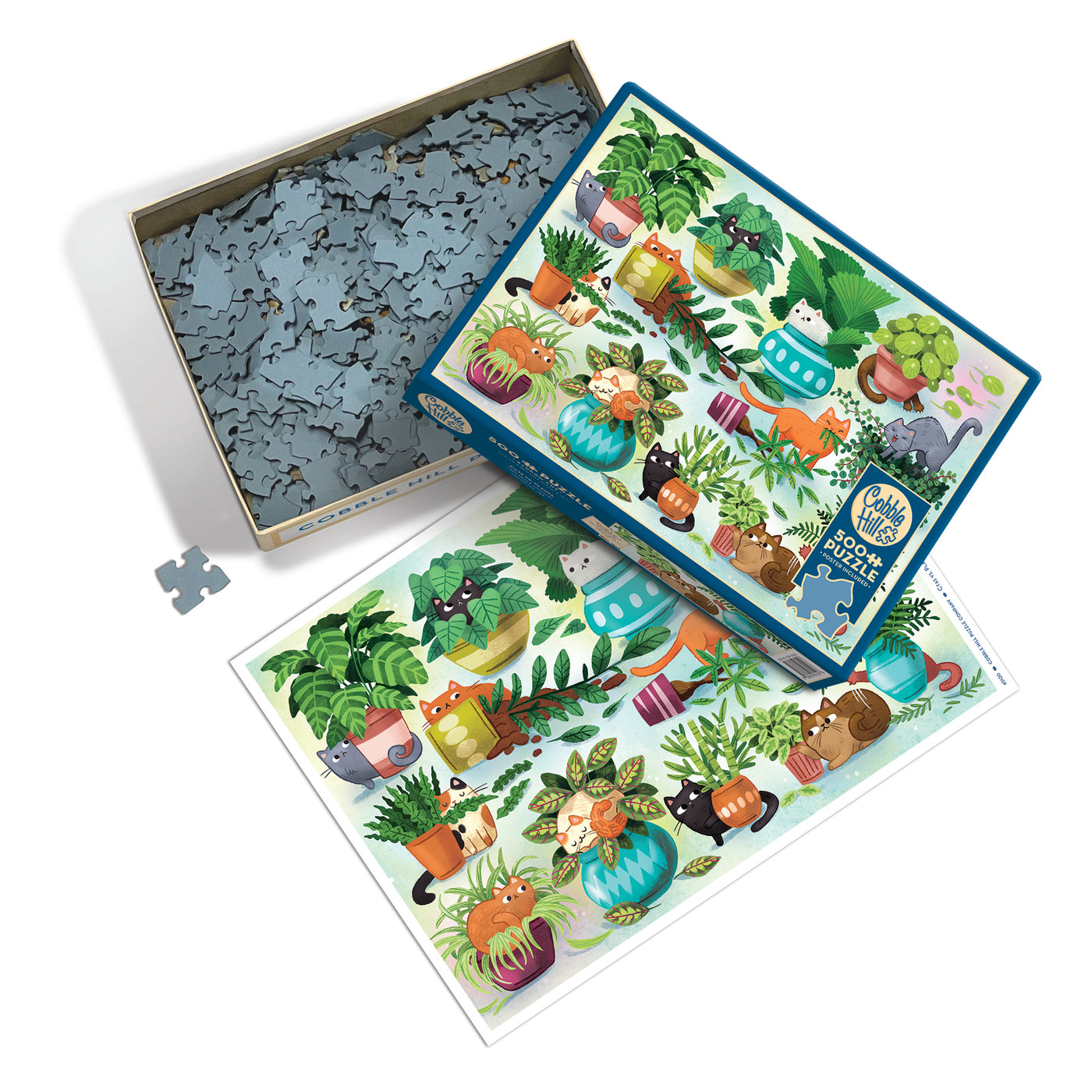 Cats vs. Plants | 500 Piece - Cobble Hill Puzzles — USA Cobble Hill Puzzles