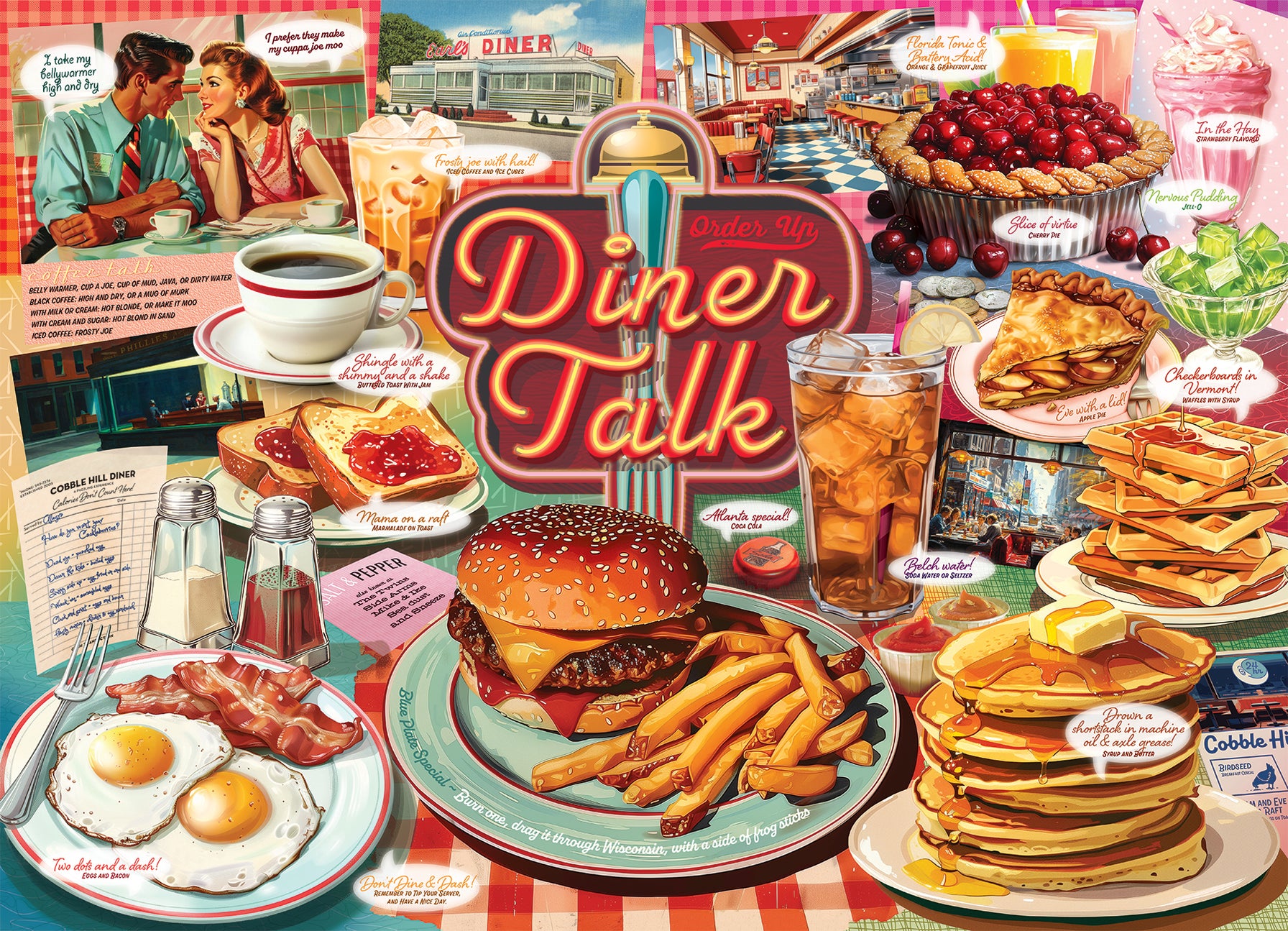 Diner Talk | 500 Piece - Cobble Hill Puzzles — USA Cobble Hill Puzzles
