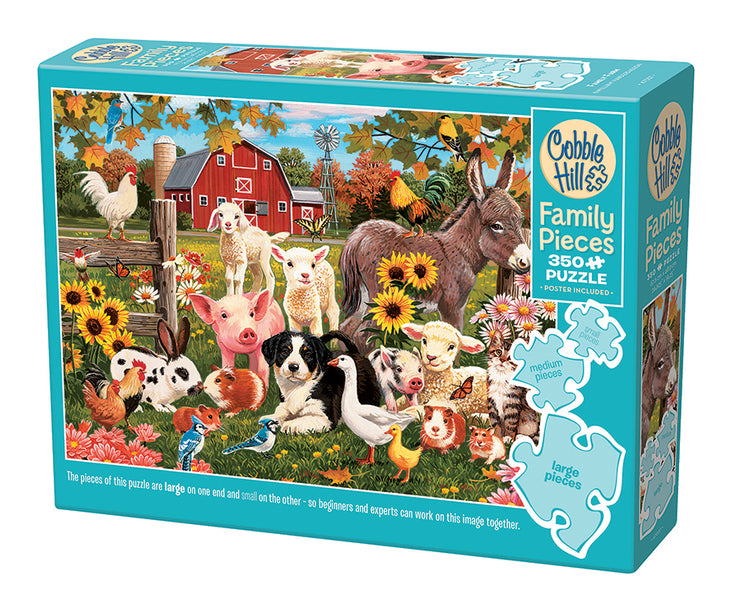 Family Farm | Family Pieces 350 - Cobble Hill Puzzles — USA Cobble Hill ...