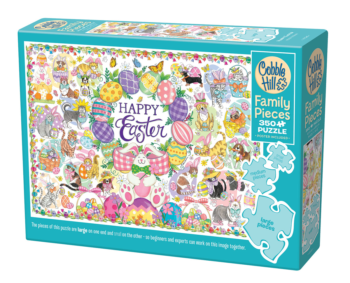 Happy Easter | Family Pieces 350 - Cobble Hill Puzzles — USA Cobble ...