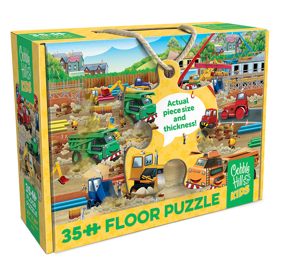 Construction Zone | Floor Puzzle 35pc | 55134 | Cobble Hill Puzzles ...