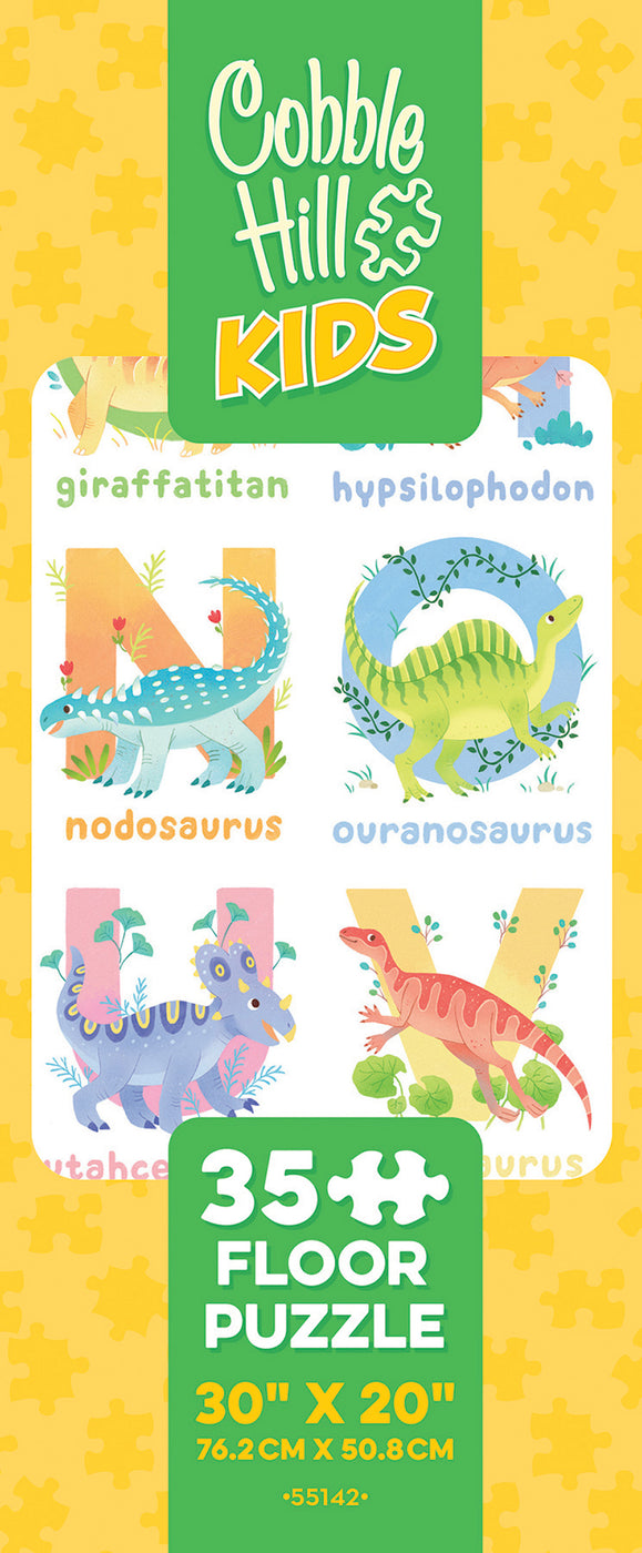 Dinosaur Alphabet | Floor Puzzle 35pc | 55142 | Cobble Hill Puzzles ...