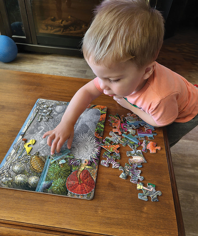 Exploring the Seashore (tray) 35 piece | 58805 | Cobble Hill Puzzles ...