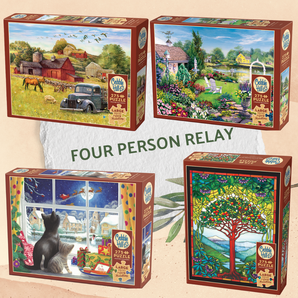 Team Relay | Easy Handling 275pc — USA Cobble Hill Puzzles