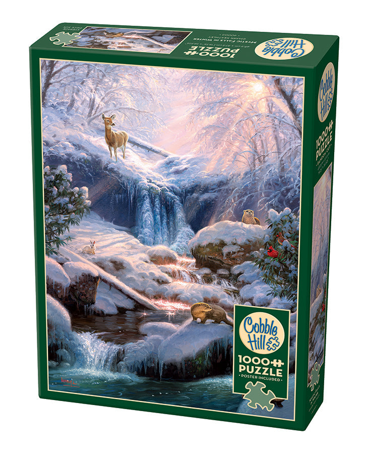 Mystic Falls in Winter | 1000 Piece - Cobble Hill Puzzles — USA Cobble ...
