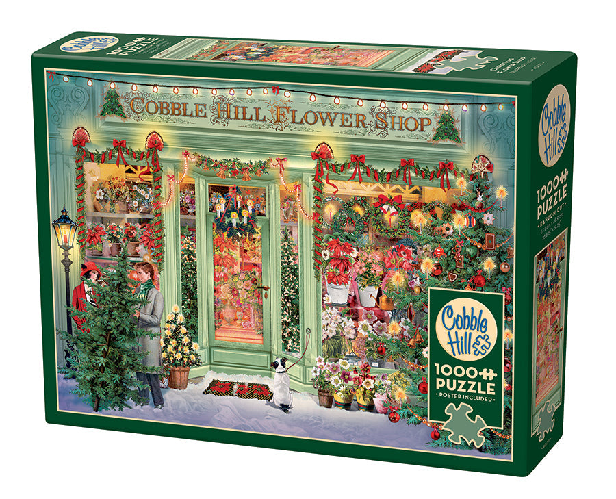 Christmas Flower Shop | 1000 Piece - Cobble Hill Puzzles — USA Cobble ...