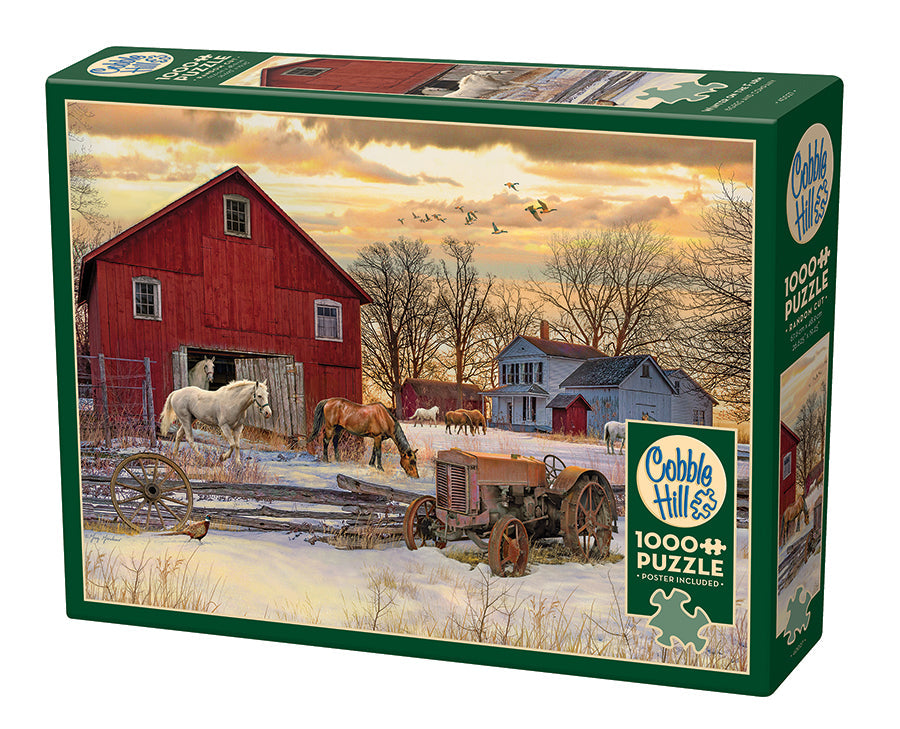 Winter on the Farm | 1000 Piece - Cobble Hill Puzzles — USA Cobble Hill ...