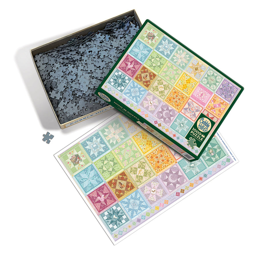 Star Quilt Seasons | 1000 Piece - Cobble Hill Puzzles — USA Cobble Hill ...