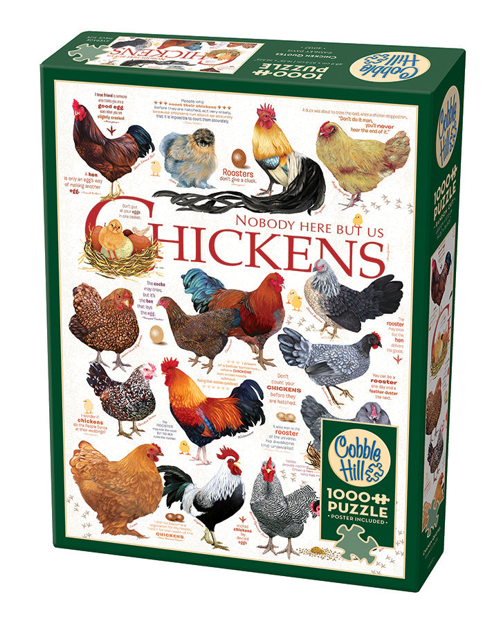 Chicken Quotes | 1000 Piece - Cobble Hill Puzzles — USA Cobble Hill Puzzles