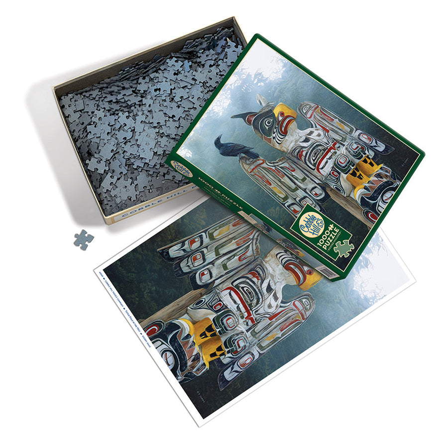 Totem Pole in the Mist | 1000 Piece - Cobble Hill Puzzles — USA Cobble ...