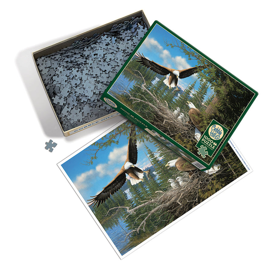 Nesting Eagles | 1000 Piece - Cobble Hill Puzzles — USA Cobble Hill Puzzles