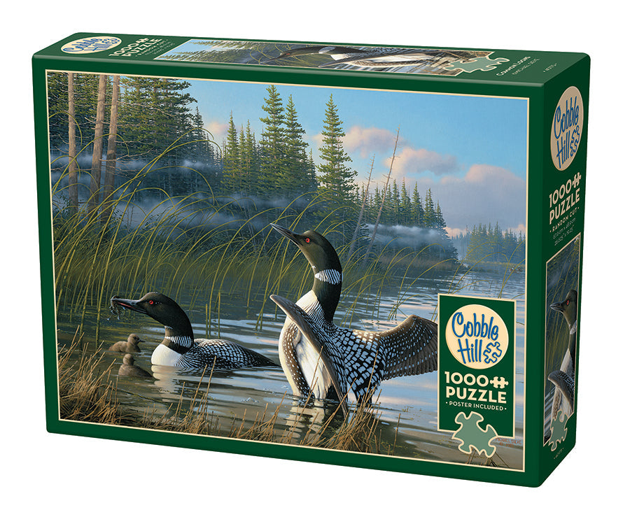Common Loons | 1000 Piece - Cobble Hill Puzzles — USA Cobble Hill Puzzles