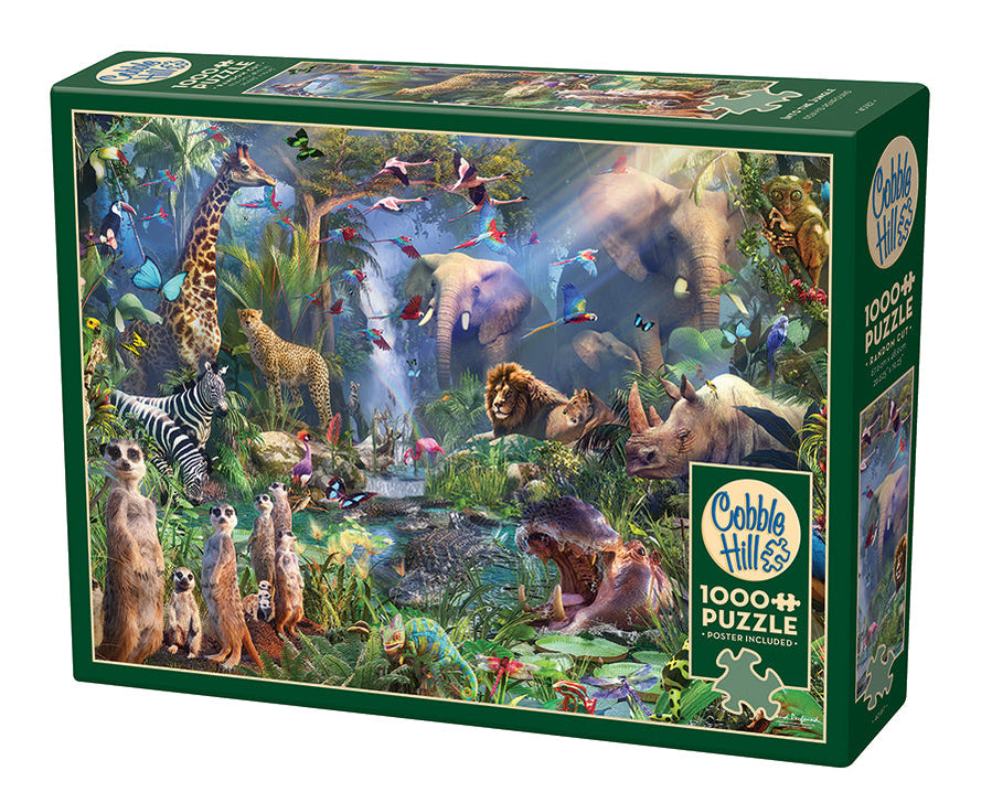 Into the Jungle | 1000 Piece - Cobble Hill Puzzles — USA Cobble Hill ...