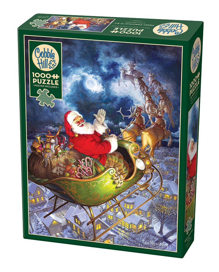 Merry Christmas to All | 1000 Piece - Cobble Hill Puzzles — USA Cobble ...