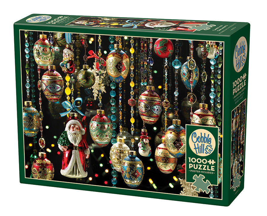 Christmas Ornaments | 1000 Piece - Cobble Hill Puzzles — USA Cobble ...