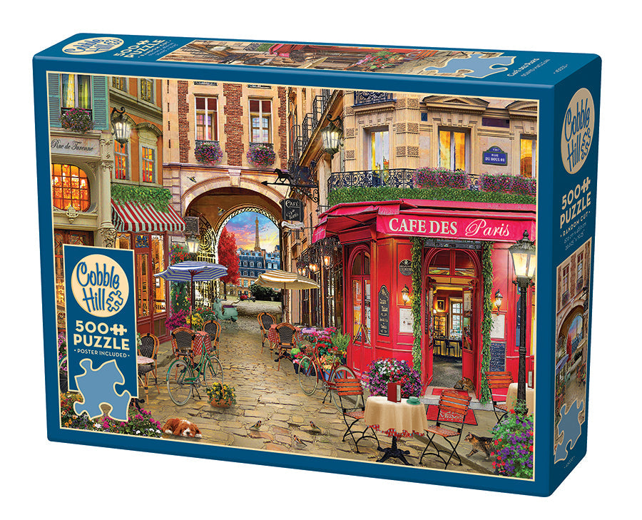 Cafe des Paris | 500 Piece - Cobble Hill Puzzles — USA Cobble Hill Puzzles
