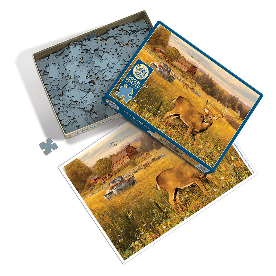 Deer Field | 500 Piece - Cobble Hill Puzzles — USA Cobble Hill Puzzles
