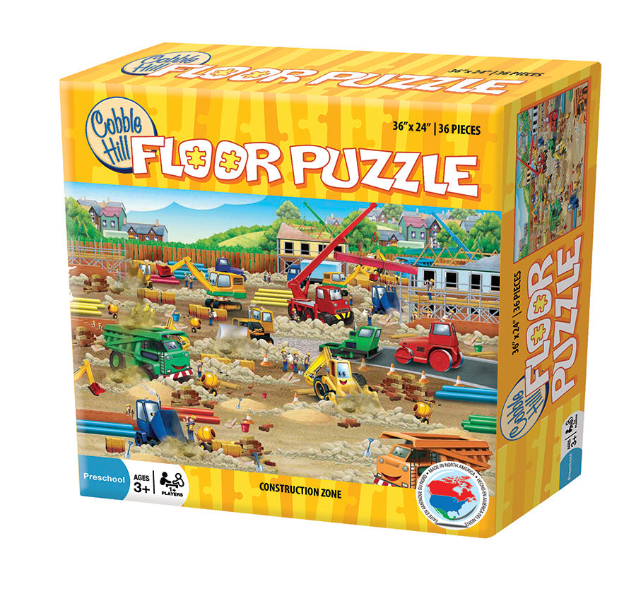 Construction Zone | Floor 36pc - Cobble Hill Puzzles — USA Cobble Hill ...